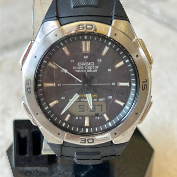 Casio | Accessories | Casio Waveceptor Wva47 Wva470ja Digital Analog ...